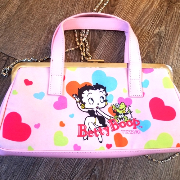 Betty Boop | Bags | Betty Boop Vintage Mini Shoulder Bag Purse Frog ...